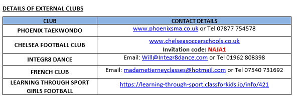 The Federation of Netley Abbey Infant and Junior Schools - Clubs and ...