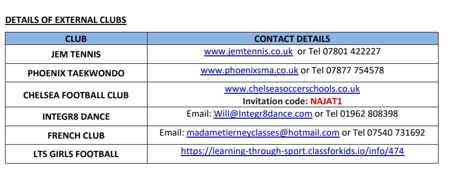 The Federation of Netley Abbey Infant and Junior Schools - Clubs and ...